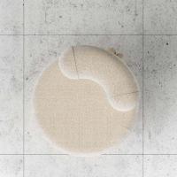 China Fabric Leisure Chair  White Fabric Soft Comfortable Imitation Wool Leisure Chair for sale