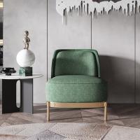 China PU Cloth Red Leather Leisure Chairs Filling High Density Sponge for sale