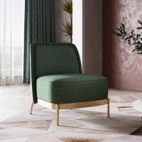 China PU Cloth Red Leather Leisure Chairs Filling High Density Sponge for sale