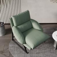 China Hotel Ergonomic Upholstered Lounge Chair Modern Minimalist Green for sale