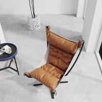 China Leisure Ergonomic Brown Leather Lounge Chair Modern Leisure Chair for sale