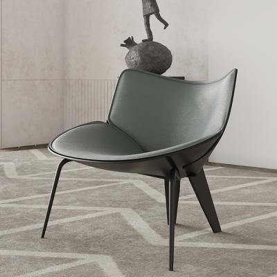 China Fashionable Living Room Leather Moon Chair Italy Luxury Designer for sale