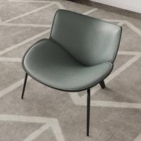 China Fashionable Living Room Leather Moon Chair Italy Luxury Designer for sale