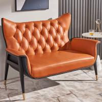 China 145*76cm Leather Leisure Chairs Modern OEM Wooden Arm Single Sofa Chair for sale