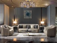 China ODM 3 Seats Leather Living Room Sofas Modern Filling With Down Feather for sale