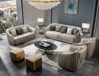 China ODM 3 Seats Leather Living Room Sofas Modern Filling With Down Feather for sale