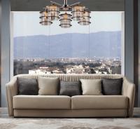 China ODM 3 Seats Leather Living Room Sofas Modern Filling With Down Feather for sale