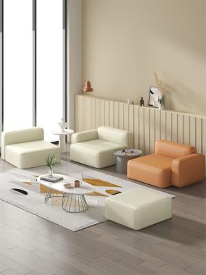 China Living Room OEM Leather Sectional Sofa Set 60*75cm Multi Color for sale