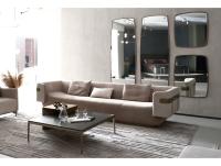 China 74cm High Leather Living Room Sofas Modern Minimalist Design for sale