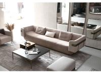 China 74cm High Leather Living Room Sofas Modern Minimalist Design for sale
