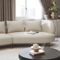 China ODM L Shaped Modular Sofa 4 Seater White Sofa For Living Room for sale