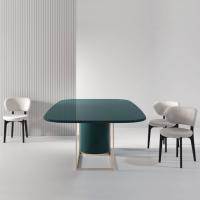 China Smooth Edges ODM Stainless Steel Dining Table For Living Room for sale