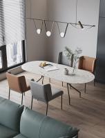 China Modern Minimalist Style Rock Board Dining Table 78cm High for sale