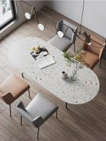 China Modern Minimalist Style Rock Board Dining Table 78cm High for sale