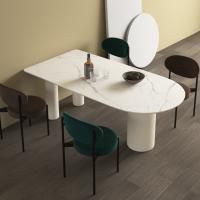 China 12mm Rock Beam Contemporary Dining Table 75cm High Modern Style Scratch Resistance for sale