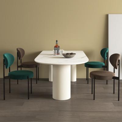 China 12mm Rock Beam Contemporary Dining Table 75cm High Modern Style Scratch Resistance for sale