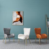 China Diamond Tufting Upholstered Dining Armchair Nordic Luxury for sale