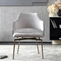 China Ergonomic Fabric Ultra Modern Dining Chairs 62*57cm Upholstered for sale