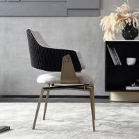 China Ergonomic Fabric Ultra Modern Dining Chairs 62*57cm Upholstered for sale