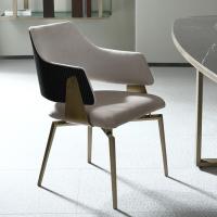 China Ergonomic Fabric Ultra Modern Dining Chairs 62*57cm Upholstered for sale