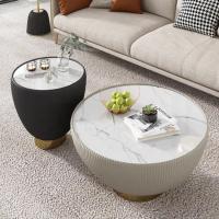 China 42cm High Marble Topped Pedestal Coffee Table for sale