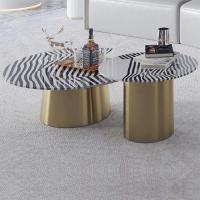 China OEM Marble Topped Pedestal Coffee Table for sale