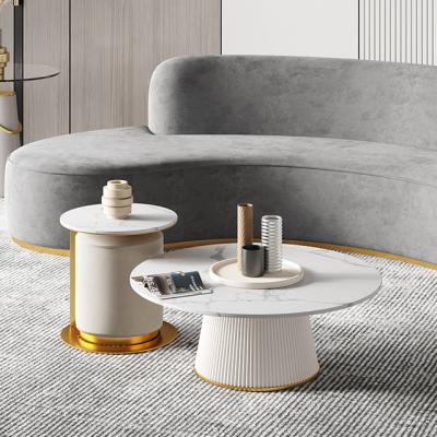 China 40cm Round Rock Coffee Table for sale