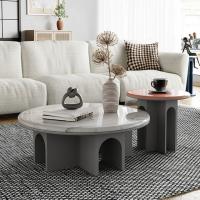 China Rock Plate Marble Slab Coffee Table for sale
