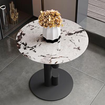 China Porcelain Round Rock Coffee Table Moisture Proof Center Tea Table Rock Top for sale