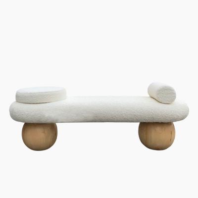 China Fabric Leisure Chair Leisure Special Shaped Net White Simple Shoe Changing Stool for sale