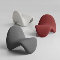 China Stackable Floor Legless Tongue Lounge Chair Bedroom Tufted Design for sale