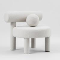 China Fabric Leisure Chair White Flannelette Children'S Chair Simple Leisure Chair for sale