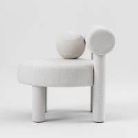 China Fabric Leisure Chair White Flannelette Children'S Chair Simple Leisure Chair for sale