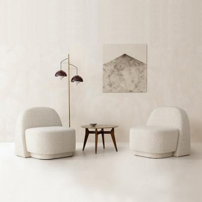 China Fabric Leisure Chair White Fabric Leisure Chair With Backrest for sale