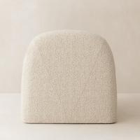 China Fabric Leisure Chair White Fabric Leisure Chair With Backrest for sale