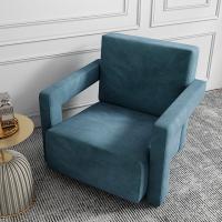 China Light Luxury Modern Minimalist Nordic Style Armchair Red Cloth for sale