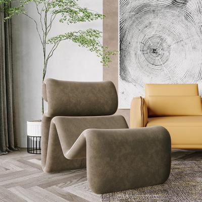 China Fabric Leisure ChairLiving Room Furniture Cloth Sponge Single Sofa Floor Chair for sale