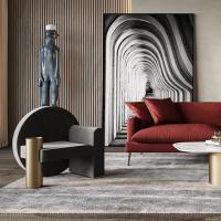 China OEM Creative Fabric Leisure Chair Ins Style Single Fabric Sofa for sale