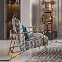 China ODM Reclining Fabric Sofa Chair Nordic Luxury Thousand Bird Lattice for sale