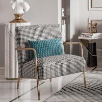 China ODM Reclining Fabric Sofa Chair Nordic Luxury Thousand Bird Lattice for sale