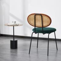 China 51*43cm Minimalist Dining Chair Ergonomic With Cane Backrest for sale