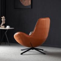 China Saddle Leather Modern Executive Office Chair Single Chair 85cm for sale
