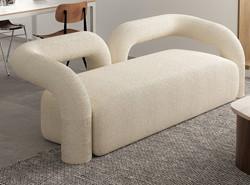 China Nordic Single Living Room Sofa Minimalist Straight Row 260*80cm for sale