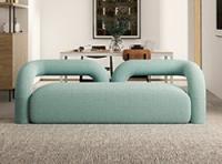 China Nordic Single Living Room Sofa Minimalist Straight Row 260*80cm for sale