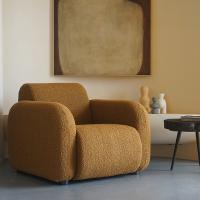 China Tufted Design Teddy Boucle Chair Set 102*90cm Fleece Sofa Set for sale