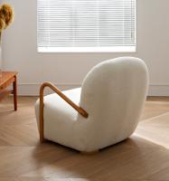 China 870*660mm Teddy Lounge Fabric Leisure Chair 36cm Scientific Sitting Height for sale