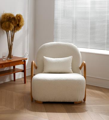 China 870*660mm Teddy Lounge Fabric Leisure Chair 36cm Scientific Sitting Height for sale