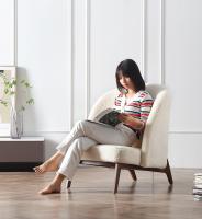 China Polyester Fabric Leisure Chair Living Room Single Fabric Chair 50cm Seat Width for sale