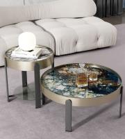 China Corrosion Resistant ODM Round Rock Coffee Table 3mm Rock Plate for sale