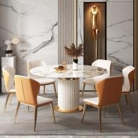 China Bedroom Rock Board Dining Table Retractable Rotation for sale